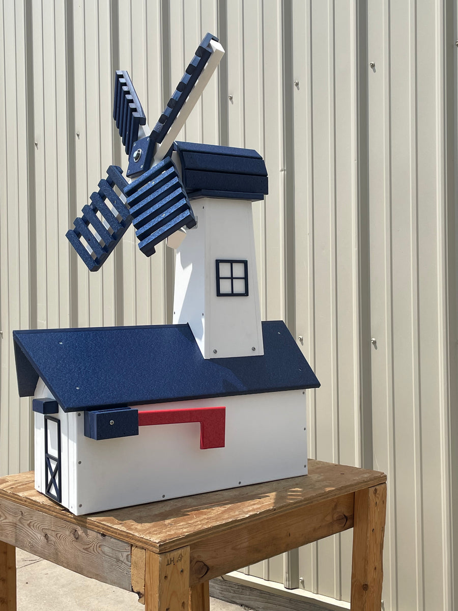 Poly USPS Mailbox with Dutch Windmill – NMW Crafts