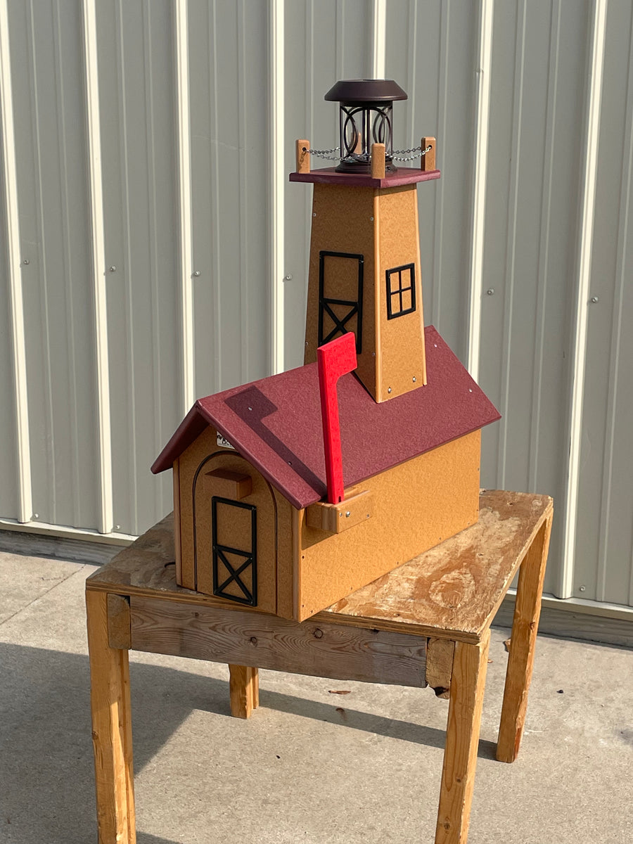 Poly USPS Mailbox with Lighthouse – NMW Crafts